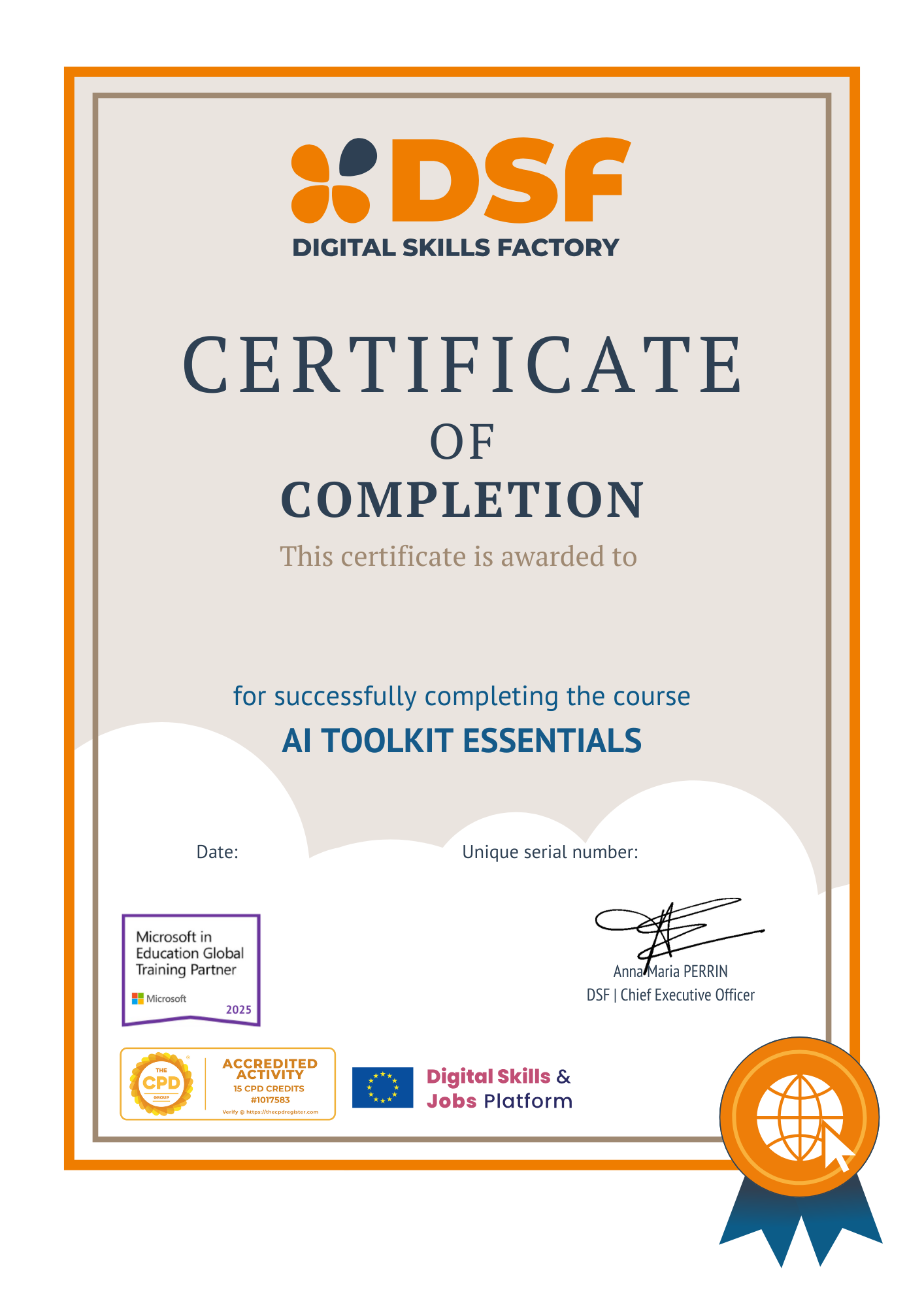 Certificate – Knowledge base