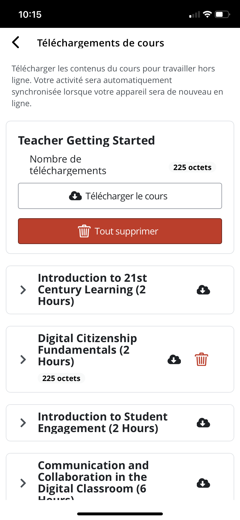 DSF training on mobile – Knowledge base